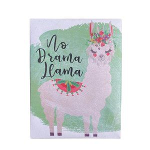 Art | No Drama Llama Canvas Silkscreen Wall Art Dorm Room Kids Room ...